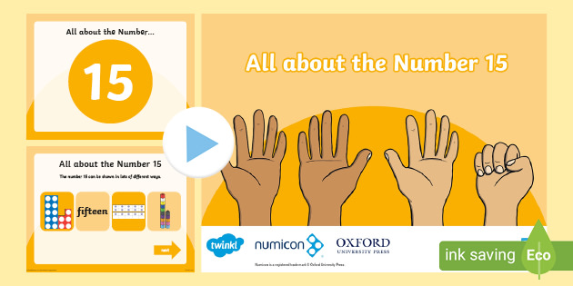 All About Number 15 PowerPoint Including Numicon Shapes